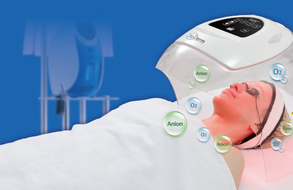 O2toDerm + LED | Oxygen Therapy Dome Glass-Facial Device - Globex