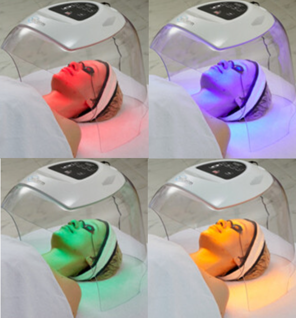 O2toDerm + LED | Oxygen Therapy Dome Glass-Facial Device - Globex